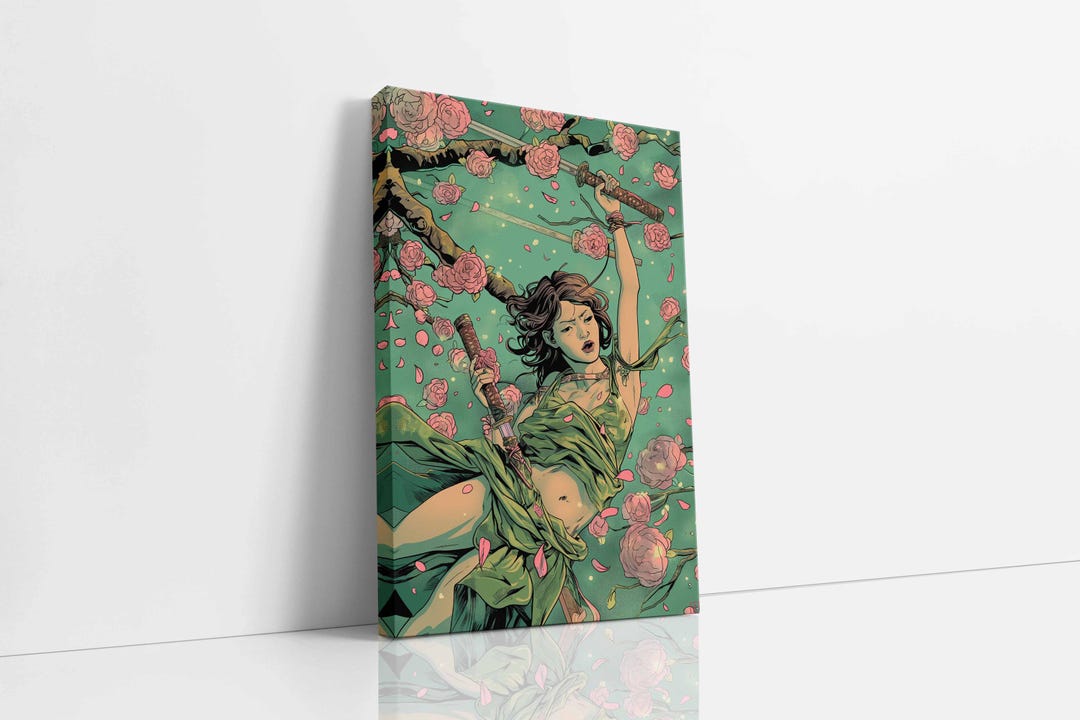 Forest Sprite Canvas Wall Art, Modern Wall Art, Feminine Art, Fantasy ...