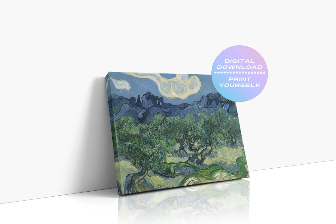 Van Gogh Olive Trees Digital Download Printable Wall Art, Vintage Wall ...