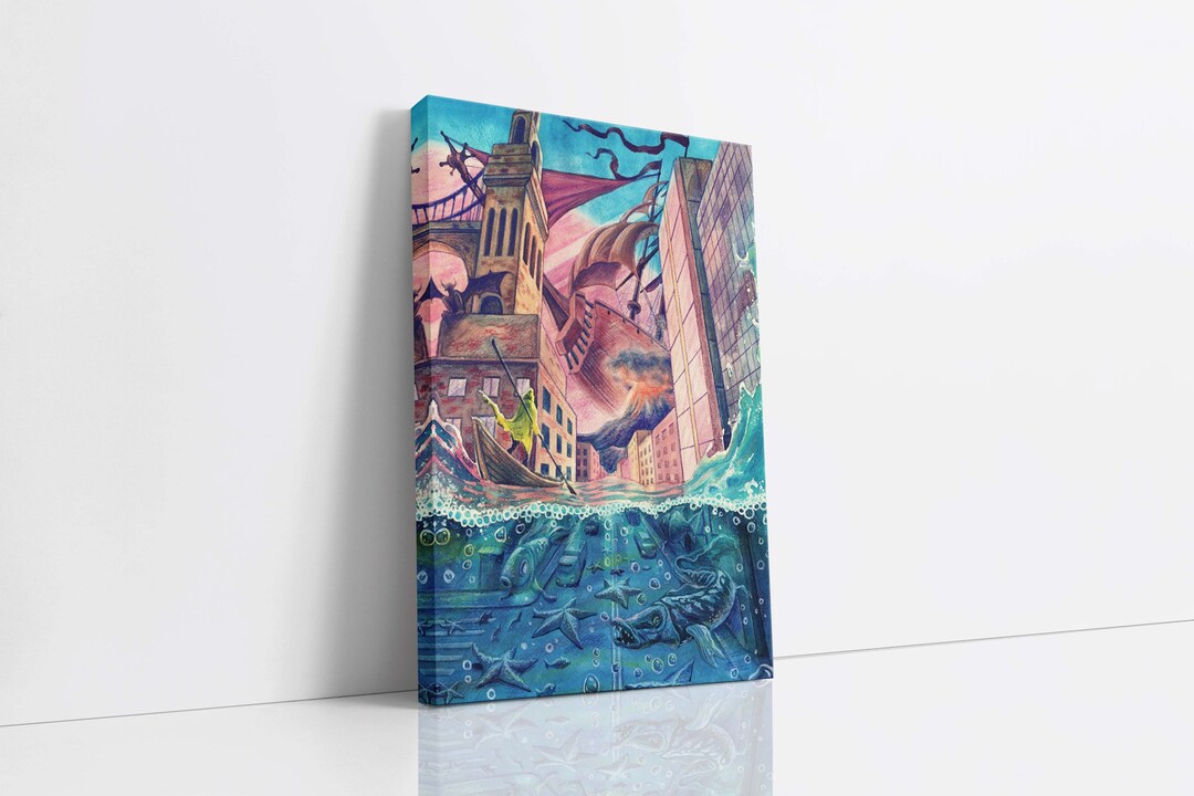 Apocalypse Canvas Wall Art, Mythical Art, Canvas Art Print - Etsy