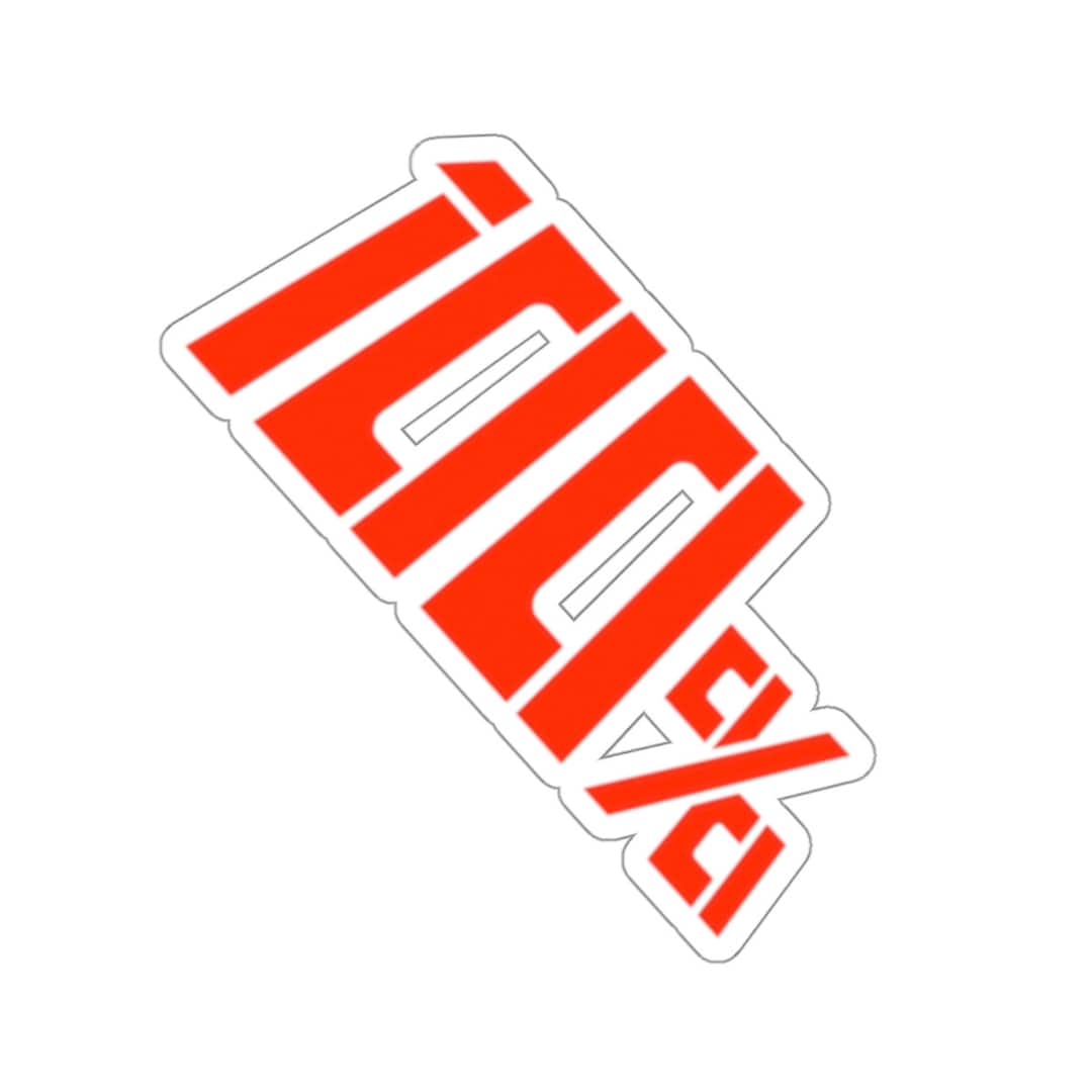 Mob 100% Symbol Sticker - Etsy
