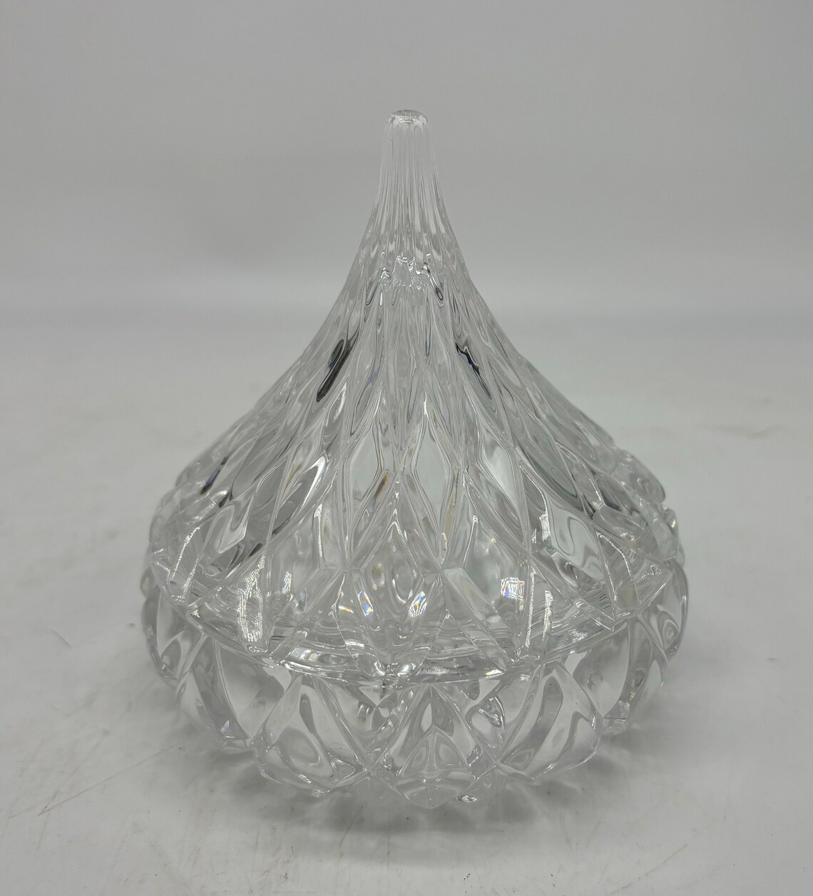 Vintage, Godinger, Hershey Kiss Crystal Dish With Lid - Etsy