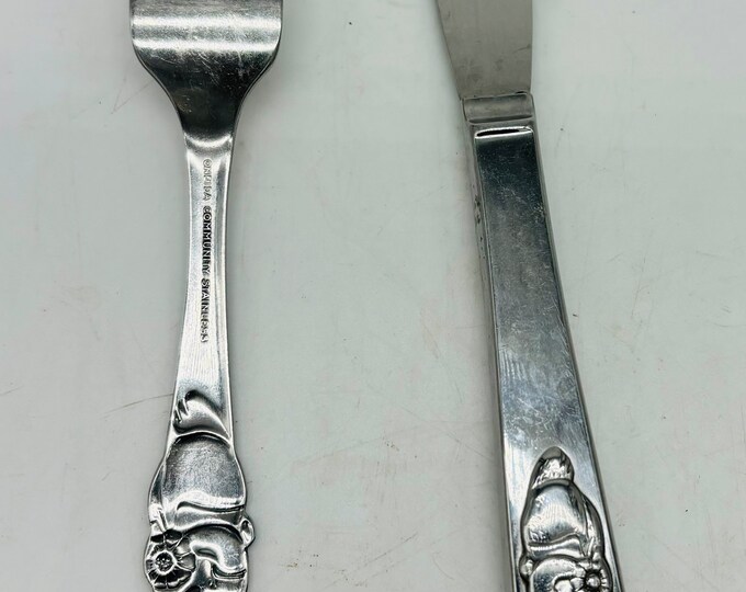 Darling, Vintage, Oneida Community, Children’s Fork and Knife With the ...