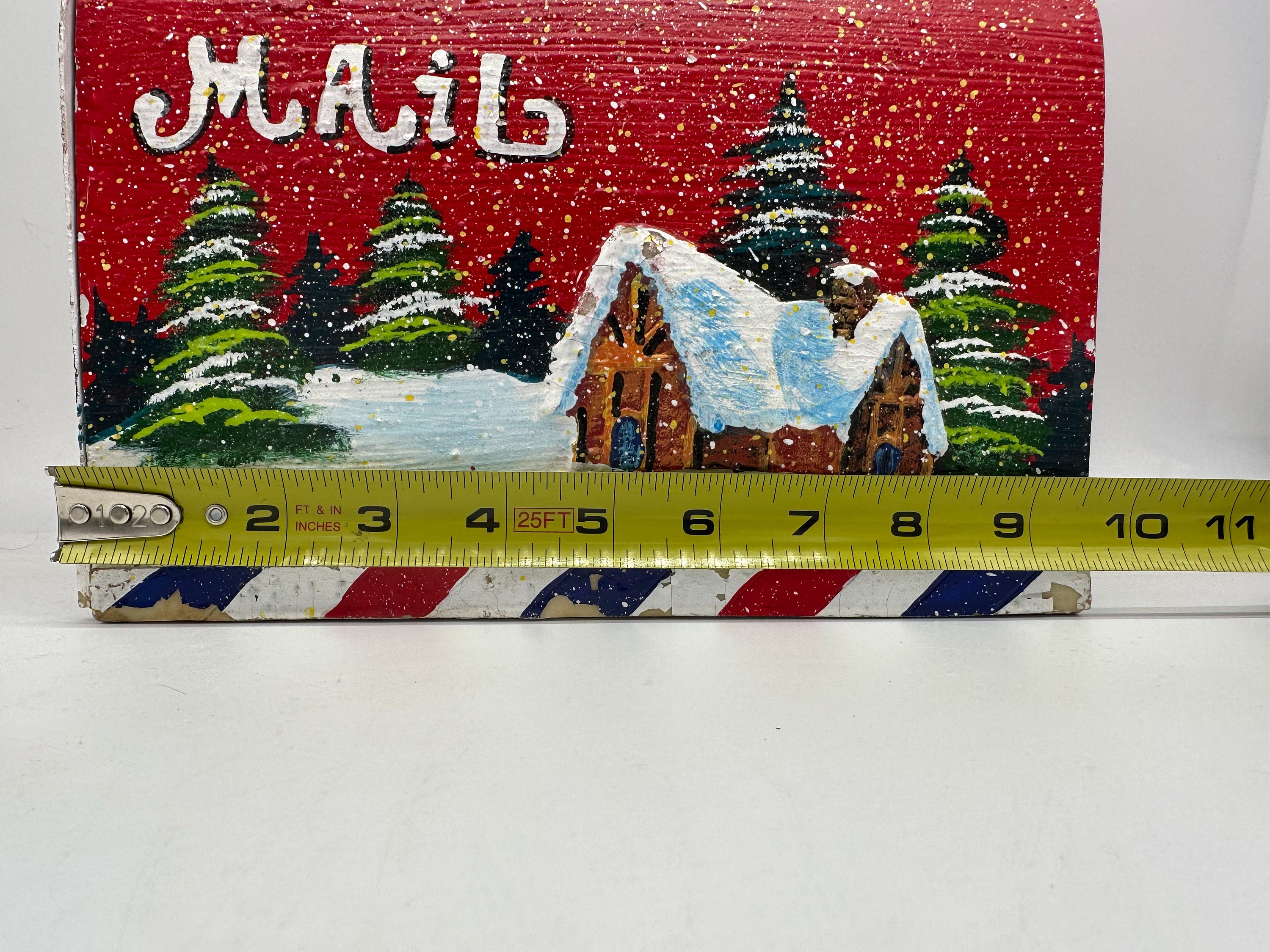 Grandeur Noel Hand Painted Christmas Santa Decorative Metal Mailbox - Etsy