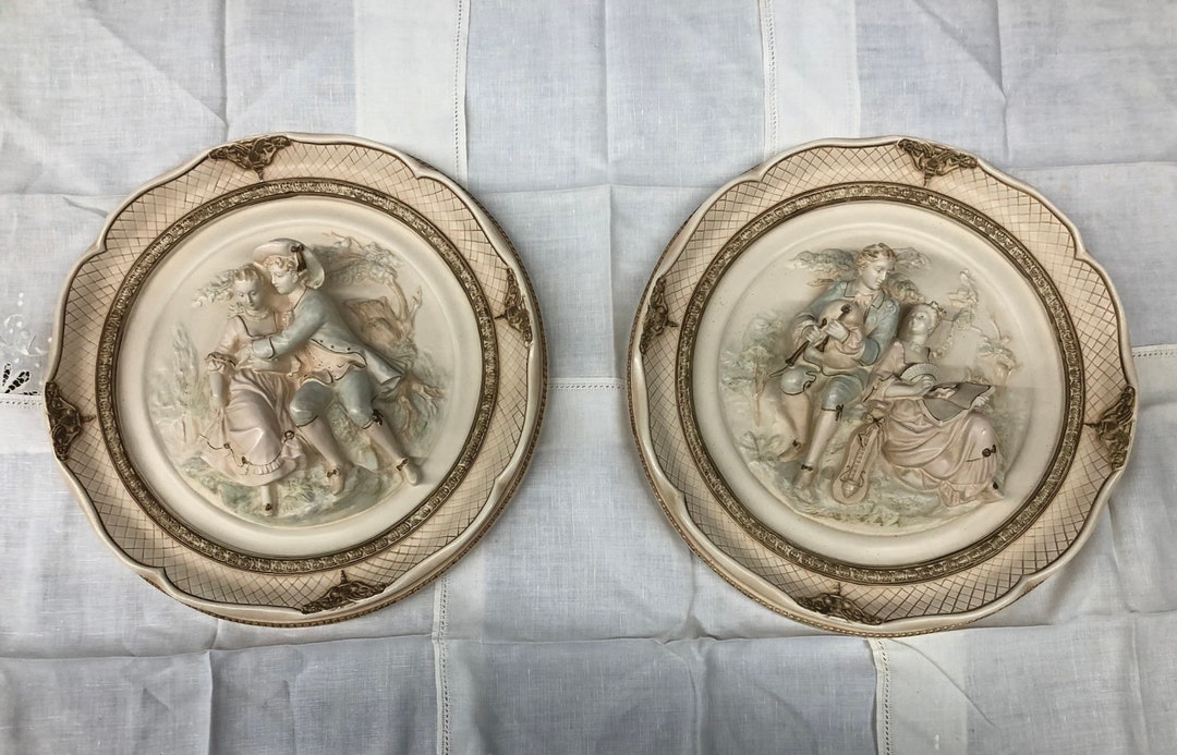 Gorgeous Pair of Alexander Backer 3-D 13 Wall Plaques - Etsy