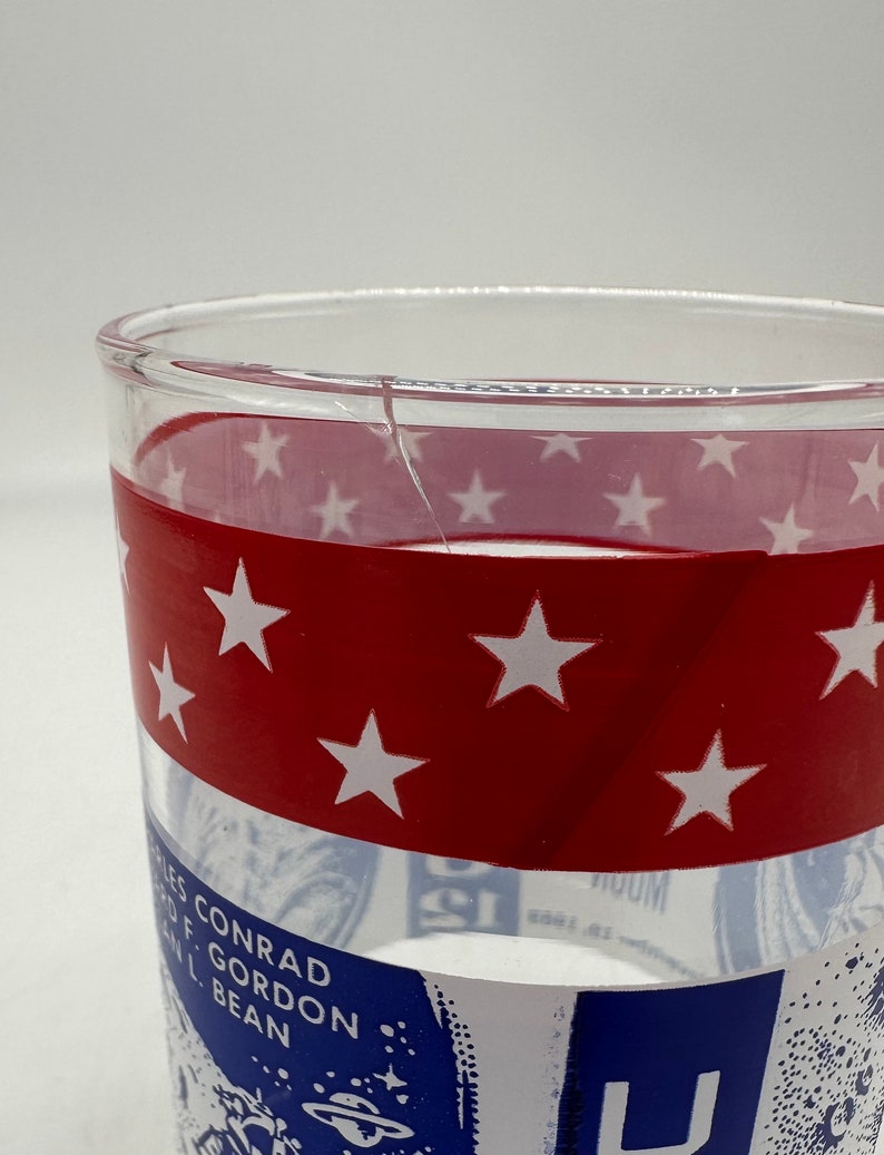 1969 Vintage NASA Apollo 11 and Apollo 12 Drinking Glasses - Etsy