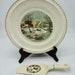 Lovely Harkerware 10” Cake Plate and Matching Server. Currier and Ives ...