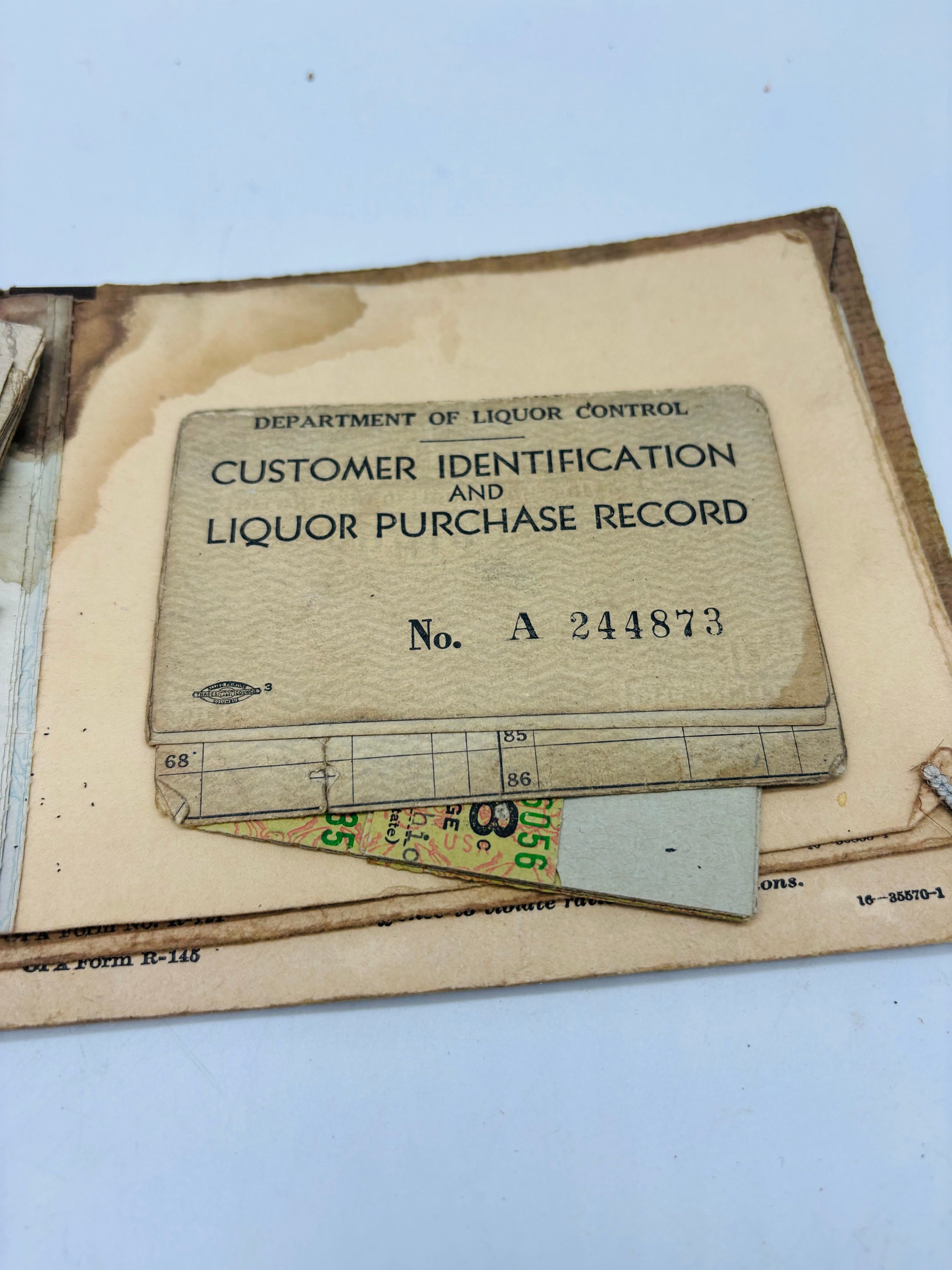 WW II Ration Book With Stamps and Liquor Ration Stamps - Etsy