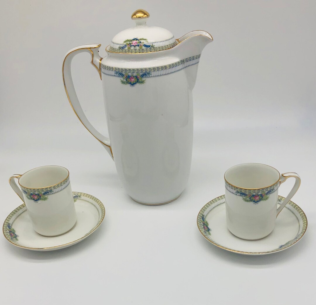 Gorgeous Noritake Chocolate Set for Two! - Etsy