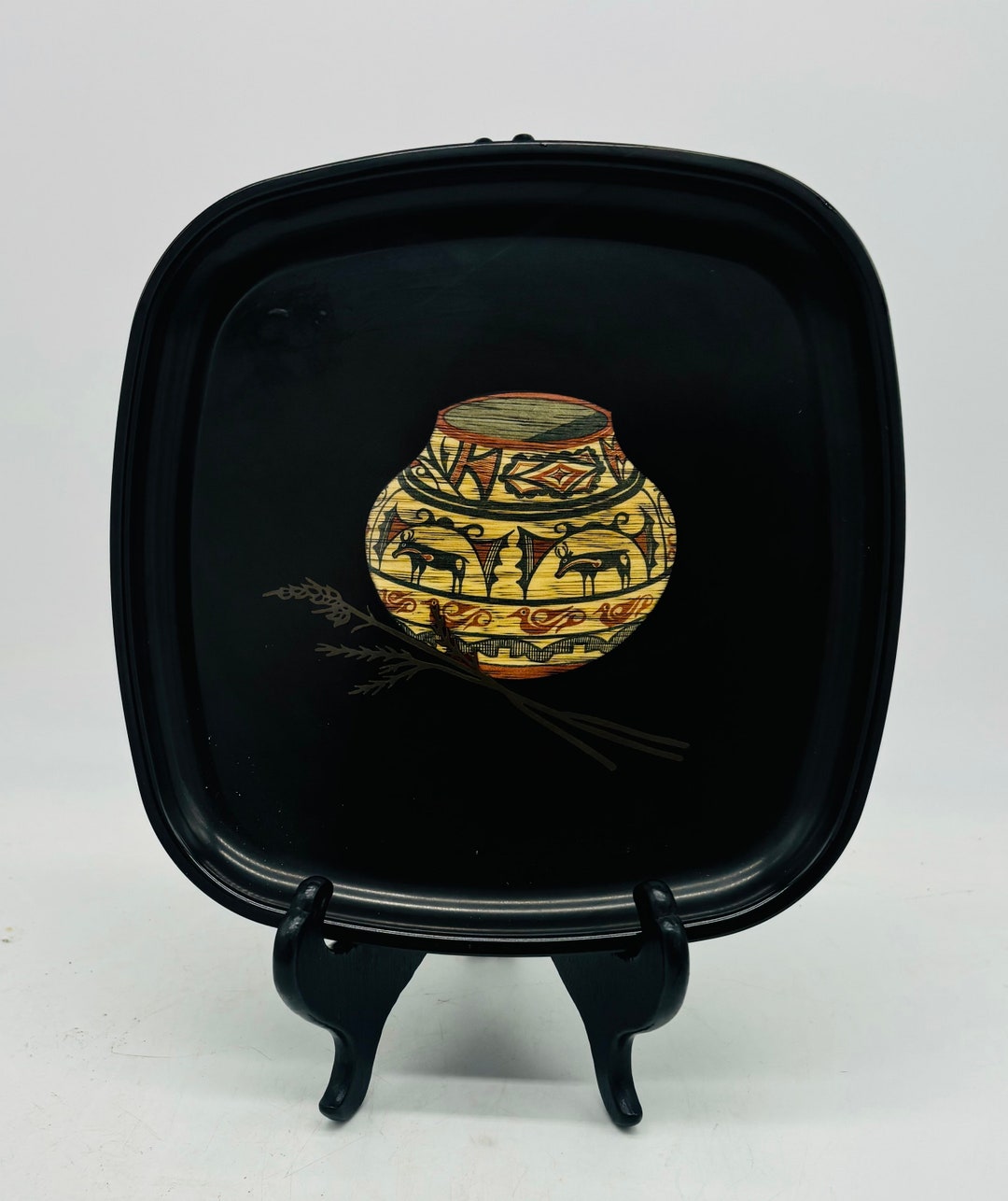 Couroc, Vintage, Beautifully Inlaid Plate. - Etsy