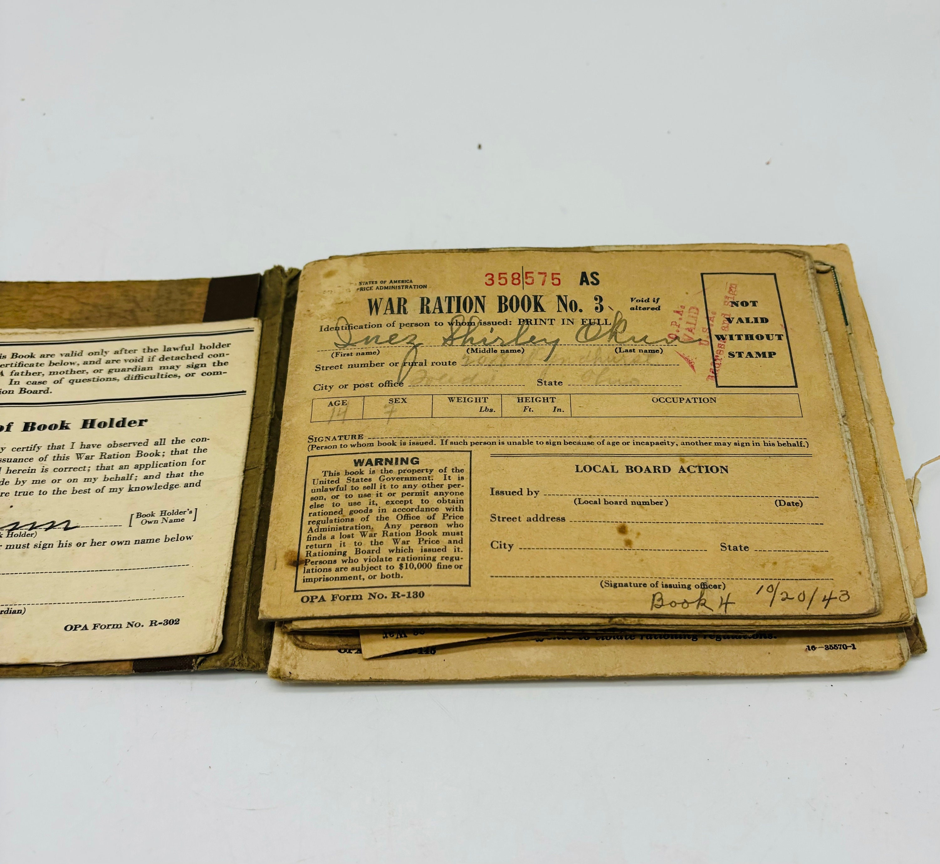 WW II Ration Book With Stamps and Liquor Ration Stamps - Etsy