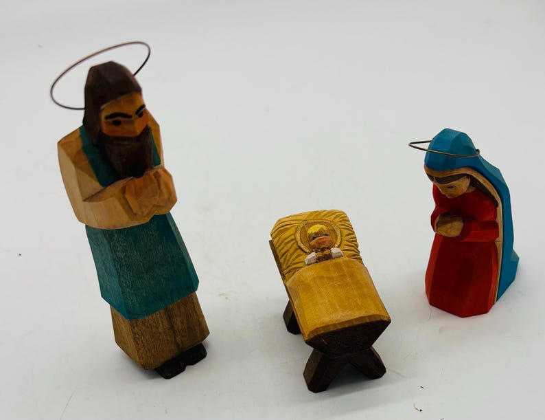 Hand Carved Lotte Sievers-hahn, German Holy Family, Crèche / Nativity ...