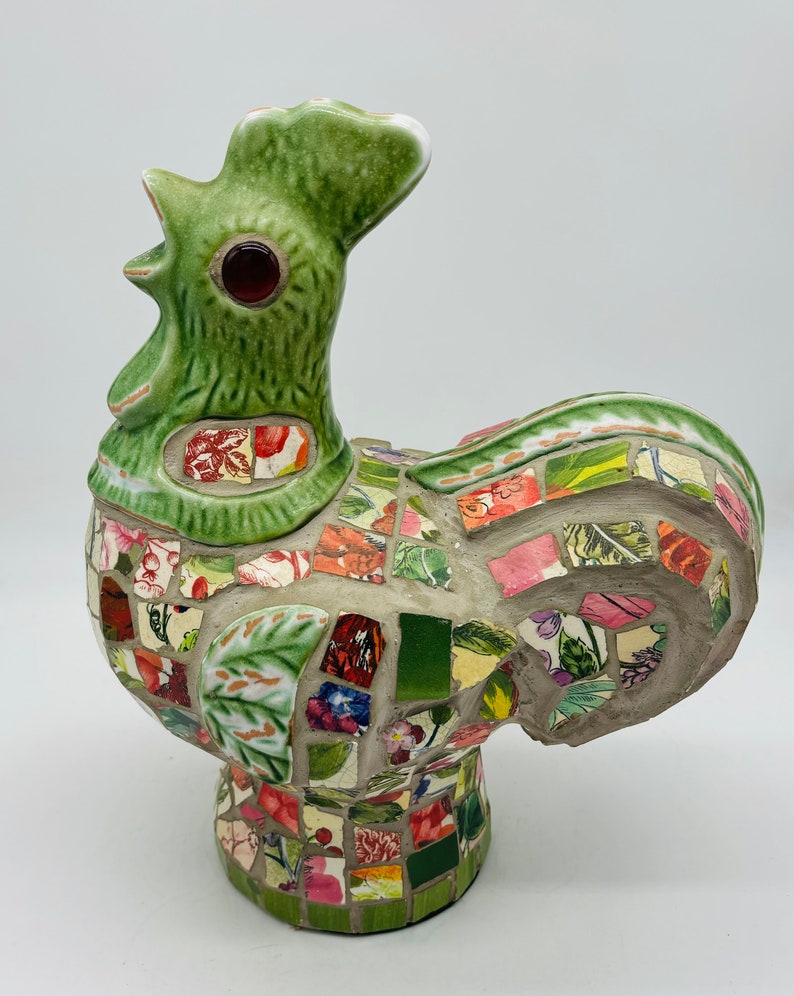 Vintage Handcrafted Mosaic Chicken - Etsy