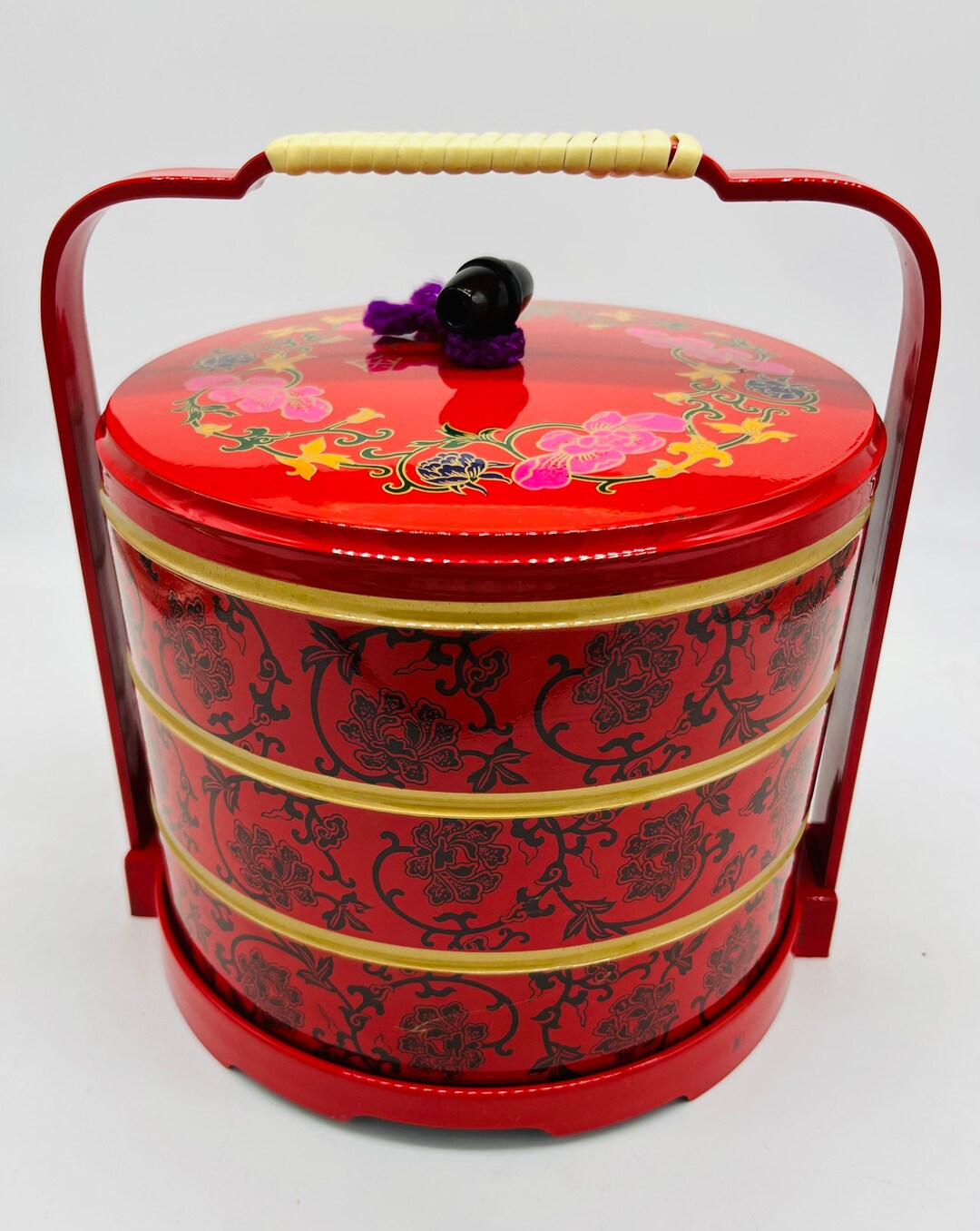 Super Nice Tiffen Container! Kuos Bakery! Asian Design! - Etsy