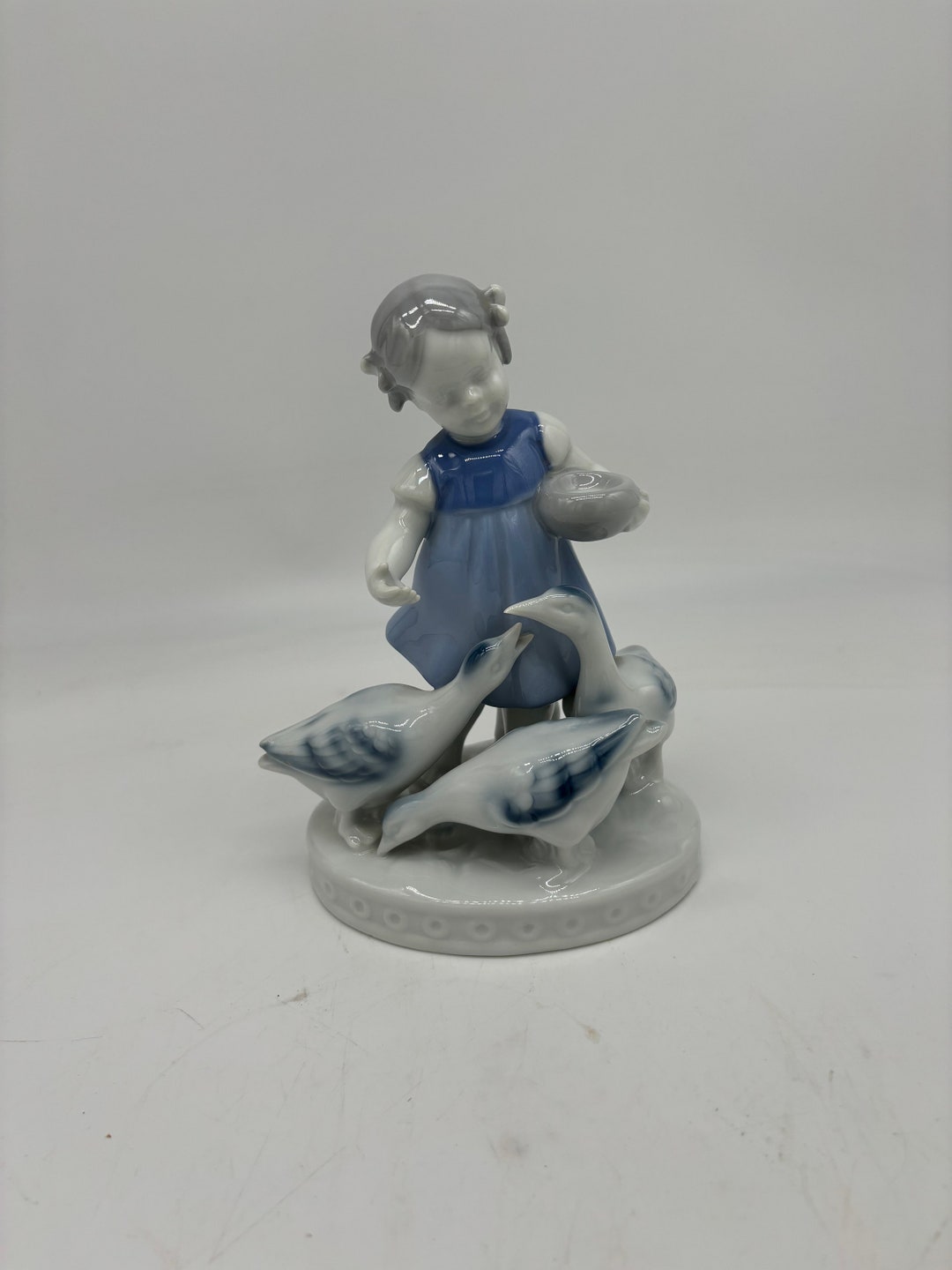 Lovely Gerold Porzellan Porcelain Figure 5245 Girl With Geese. - Etsy