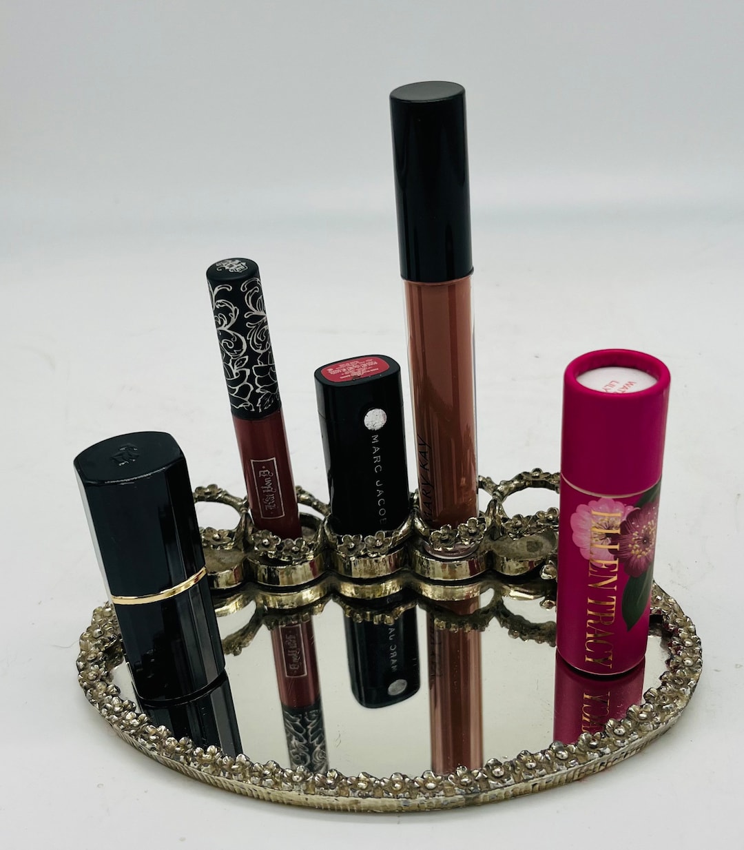 Beautiful, Vintage, Silver Plated Lipstick Holder With Mirror - Etsy