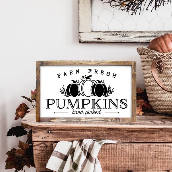 Wooden Pumpkin Sign - Etsy