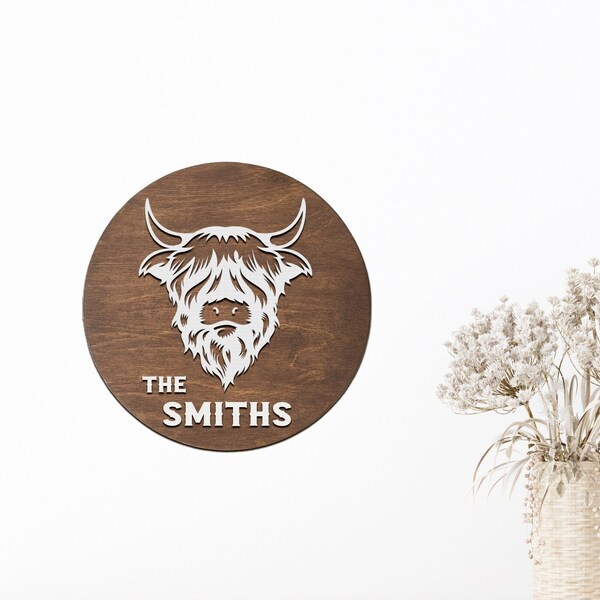 Round Cow Head Sign - Etsy