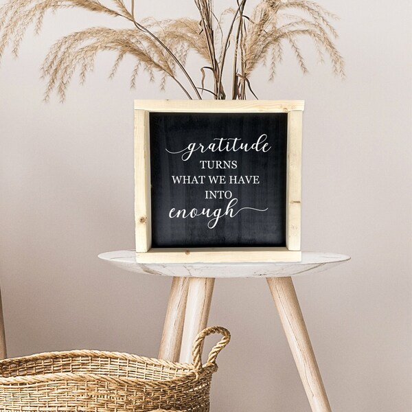 Gratitude Sign - Etsy