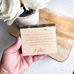 Personalized Wooden Gift Card Holder, Unique Custom Birthday Card ...