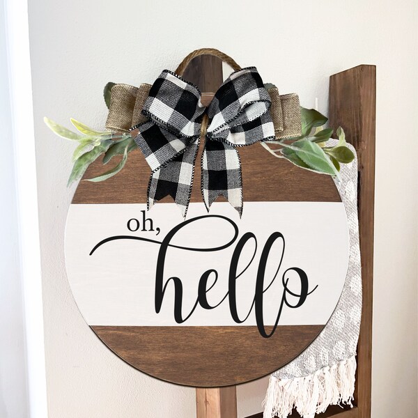Oh Hello Sign - Etsy