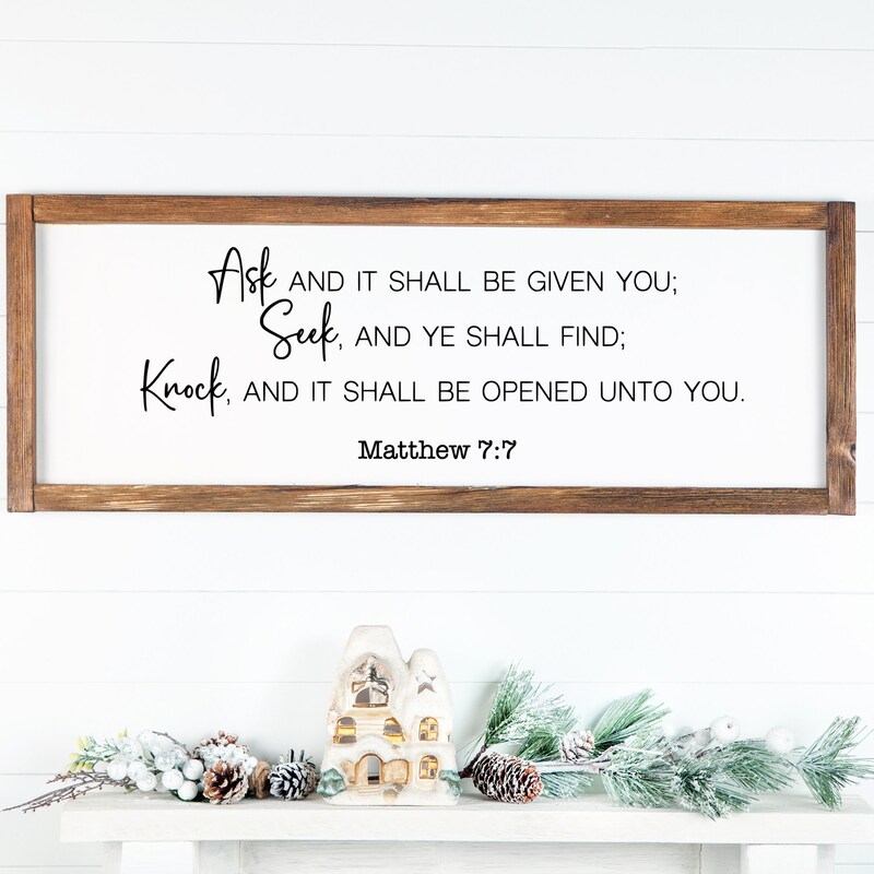 Matthew 7 7 - Etsy