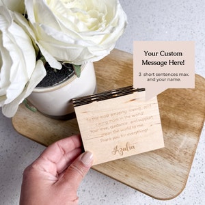 Personalized Wooden Gift Card Holder, Unique Custom Birthday Card ...