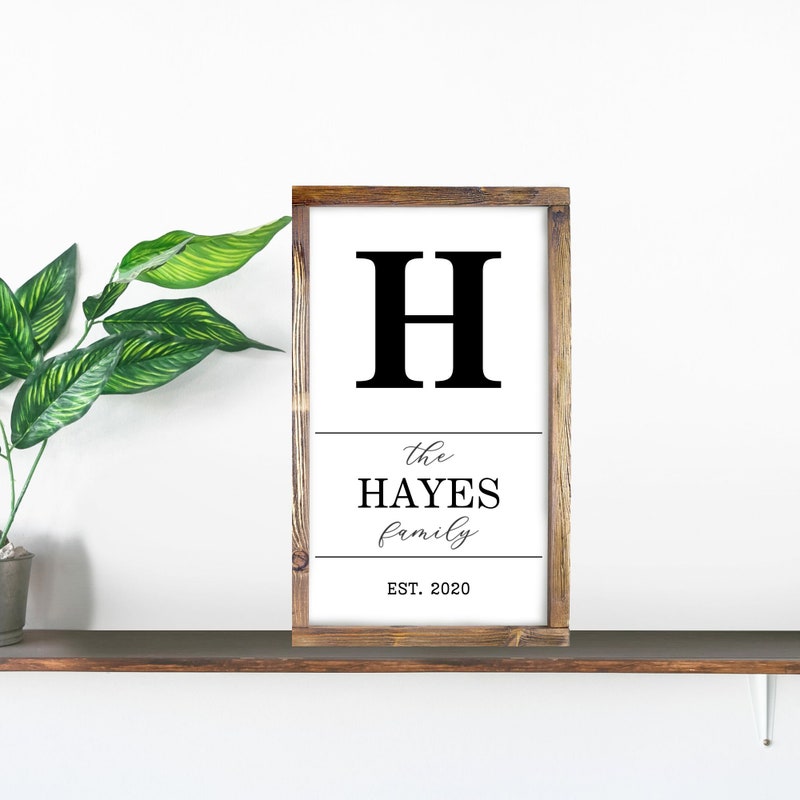 Handmade Last Name Signs - Etsy