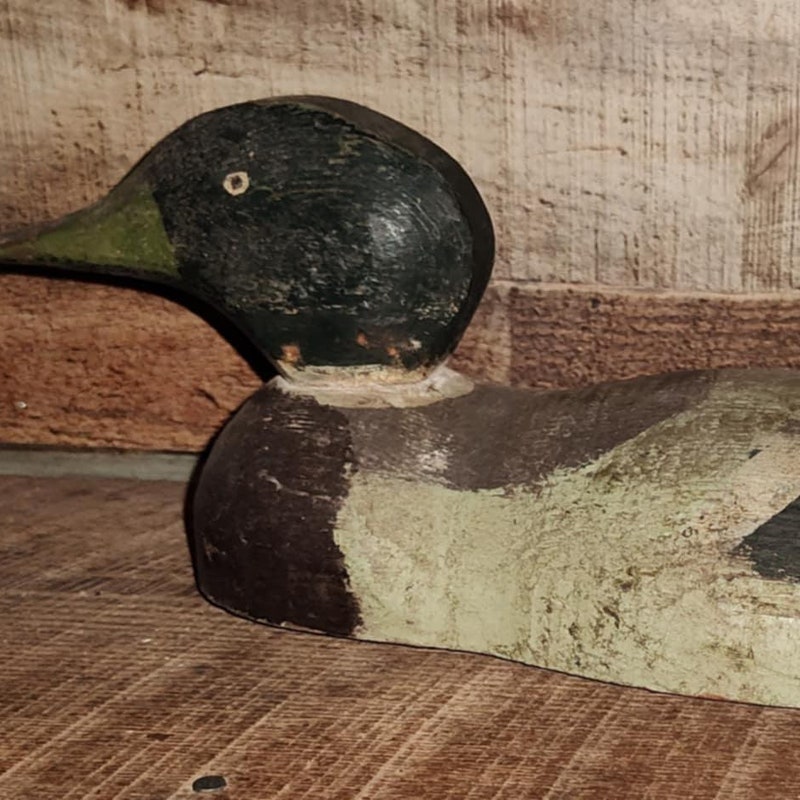 Antique Vintage Wood Duck Decoy - Etsy