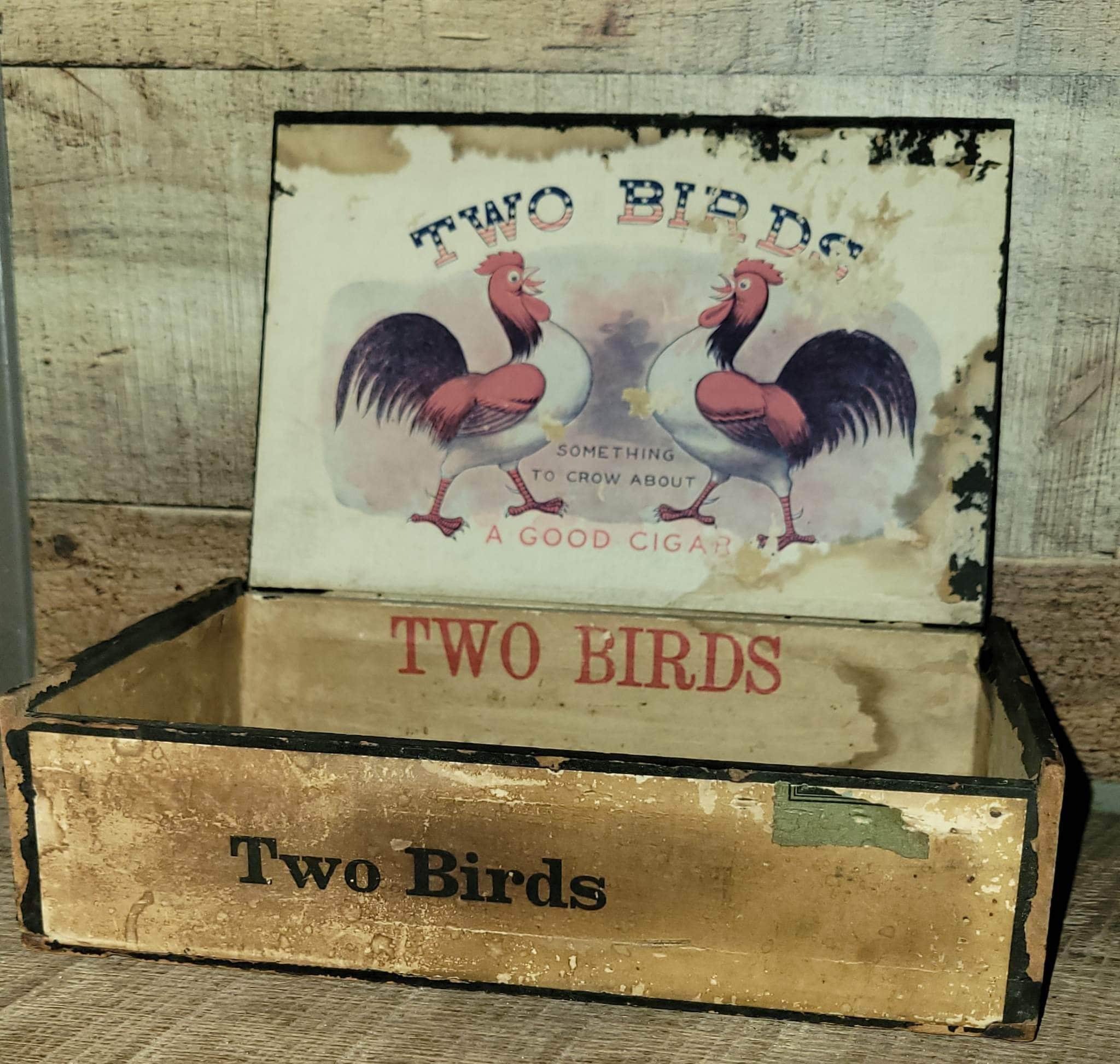 Two Birds Wooden Cigar Box - Etsy