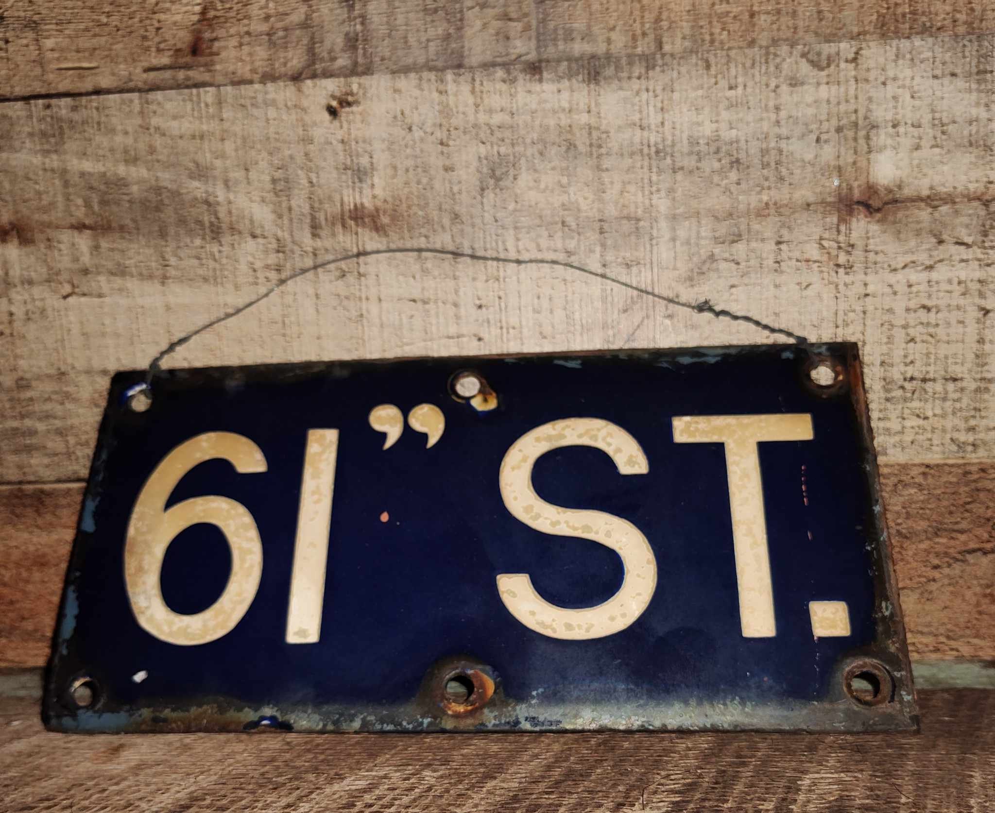 Antique Porcelain Street Sign - Etsy
