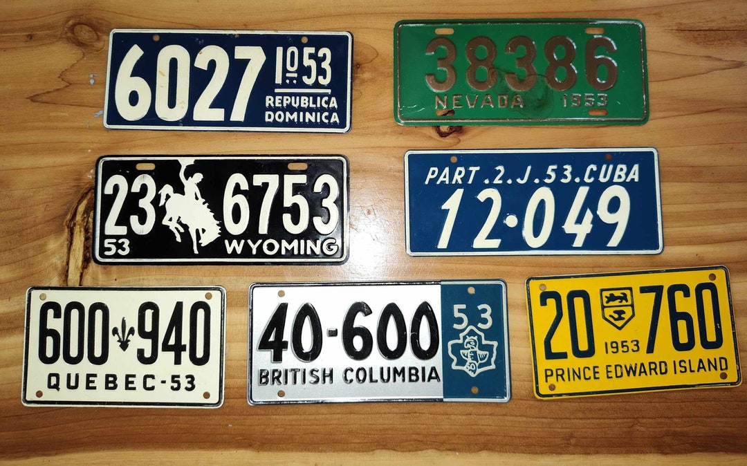 Miniature License Plates - Etsy