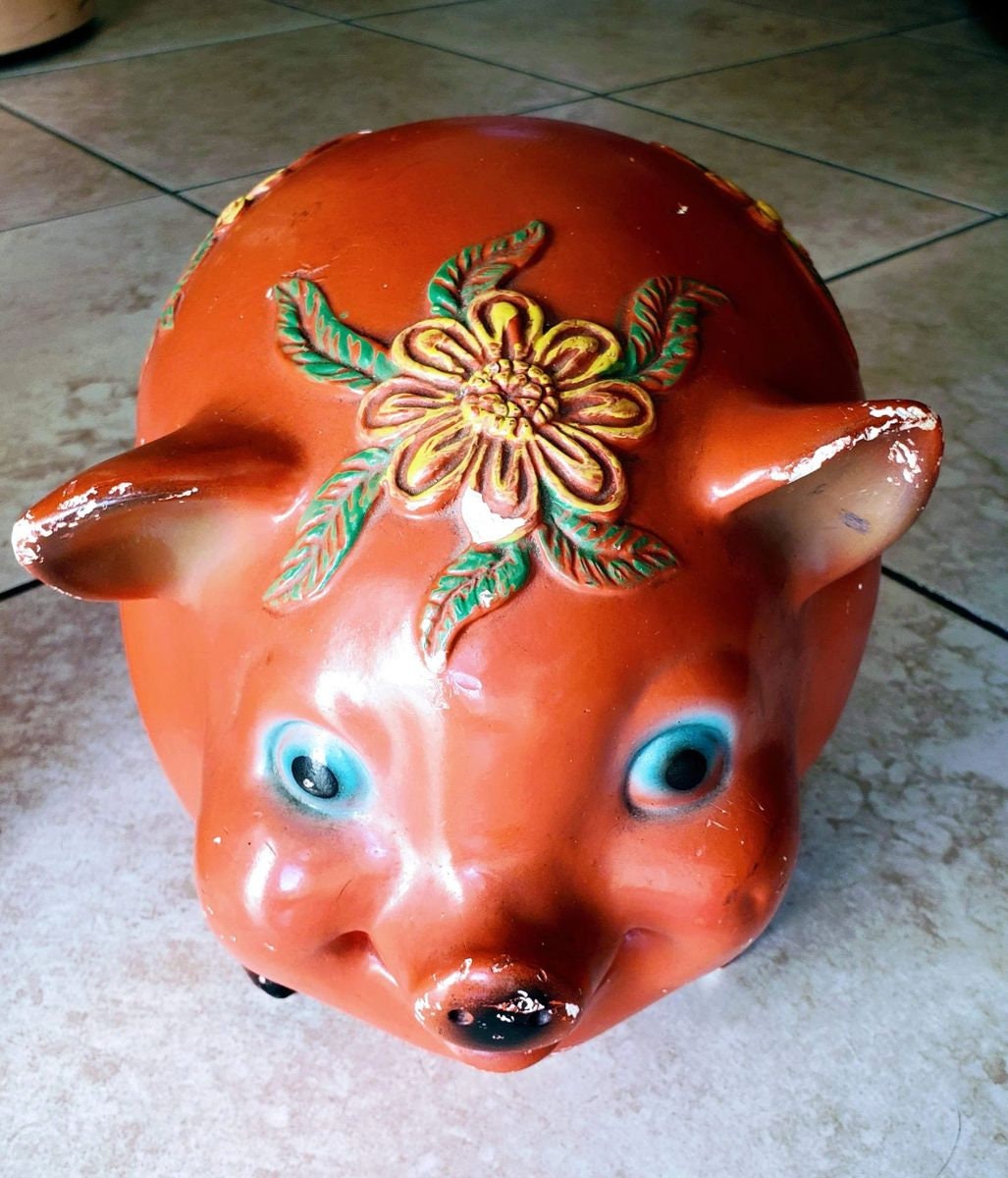 Vintage Mexican Piggy Bank - Etsy