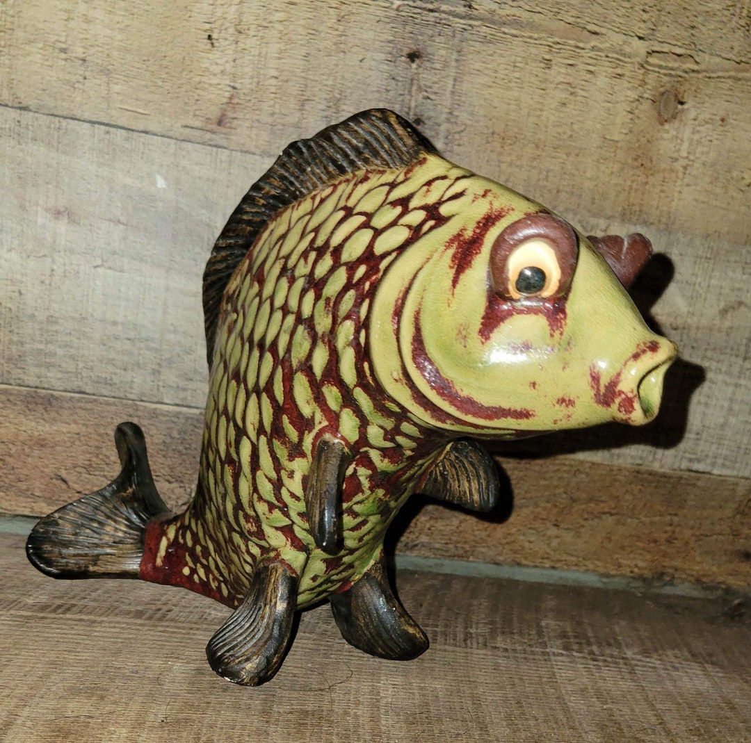 Vintage Koi Fish With Character - Etsy