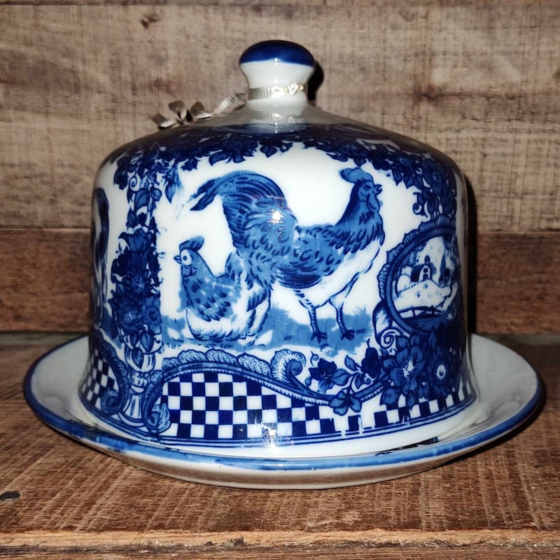 Covered Cheese Dish - Etsy