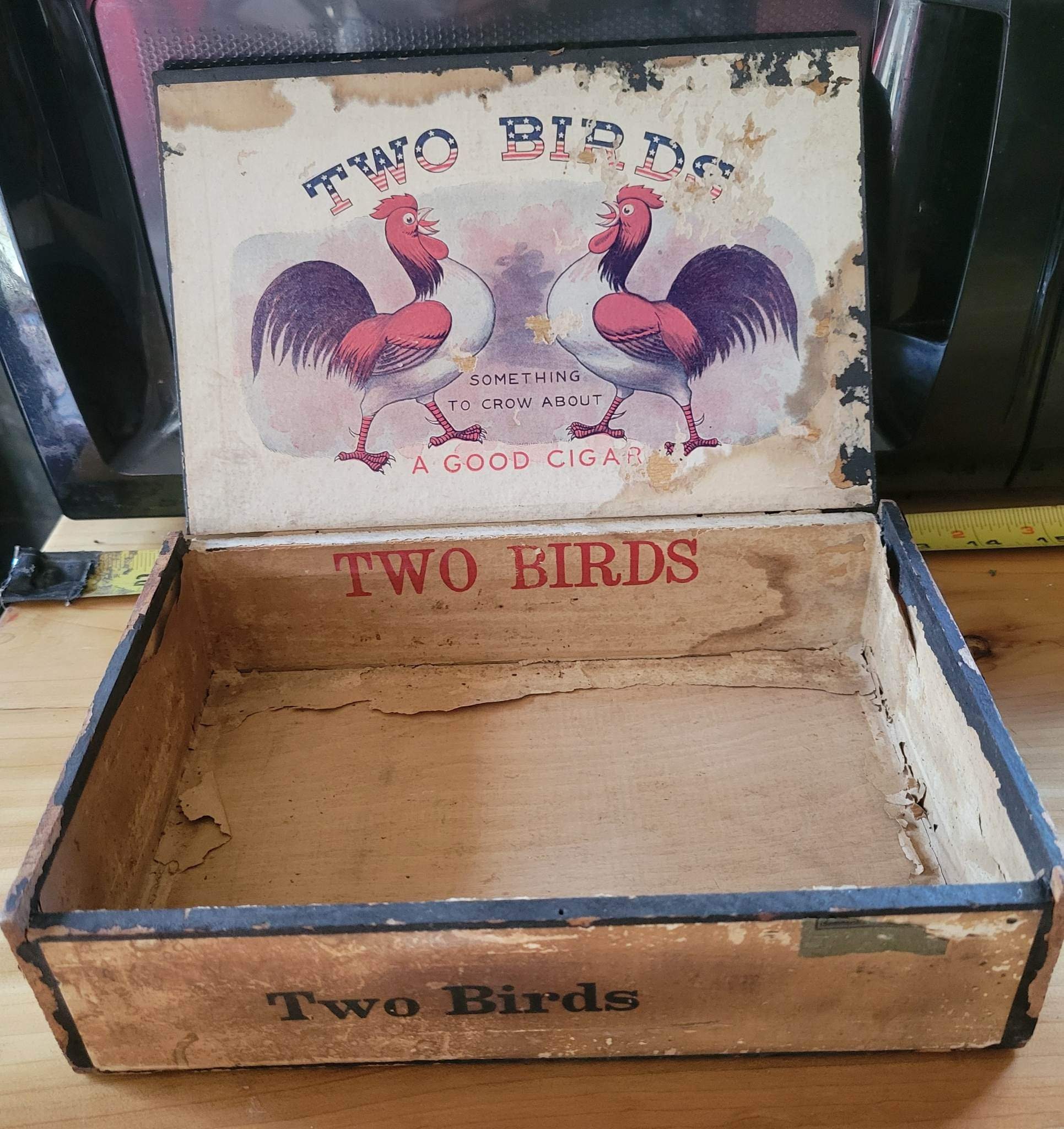 Two Birds Wooden Cigar Box - Etsy