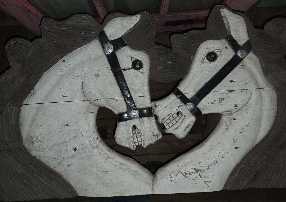 Antique Carousel Bench - Etsy