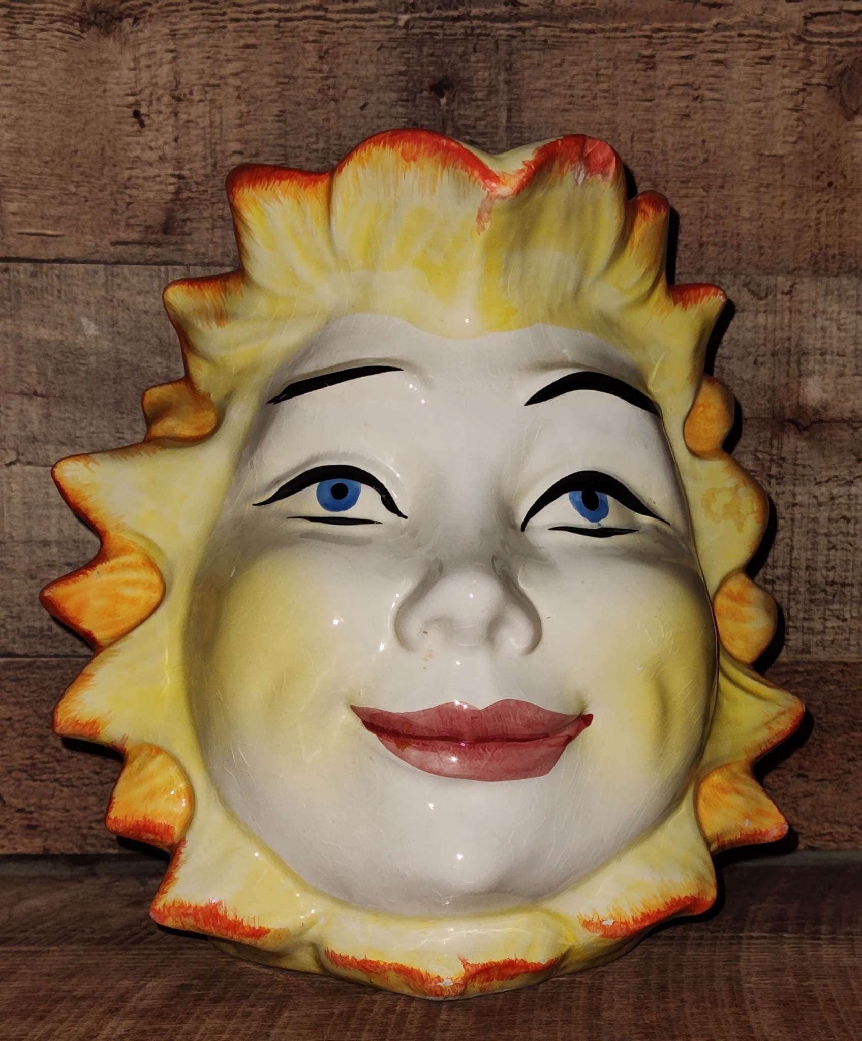 Vintage Sun Face Pitcher - Etsy