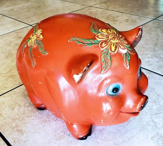 Vintage Mexican Piggy Bank - Etsy