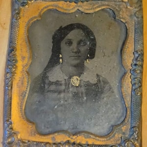 Native American Early Tin Type Photo - Etsy