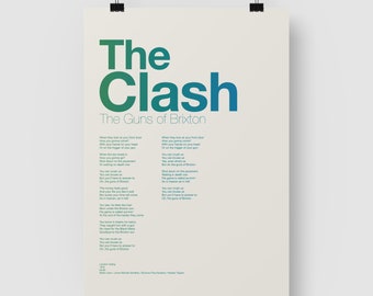 The Clash Poster | Etsy