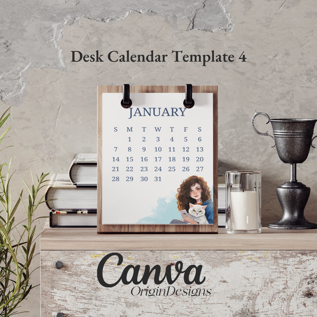 2024 Calendar Printable-monthly Calendar-mini Calendar-mini Desk ...
