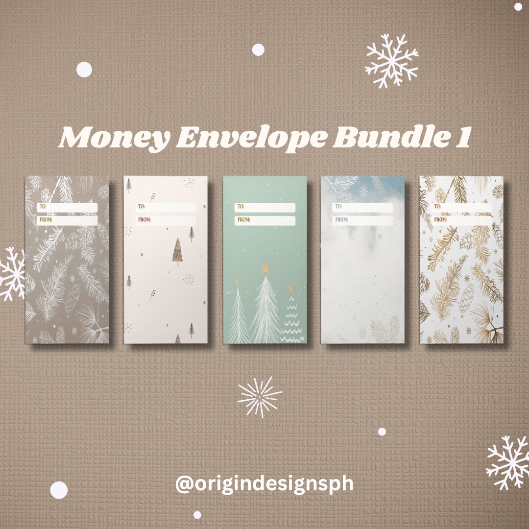 Printable Christmas Money Envelope-christmas Cash Envelope-diy - Etsy