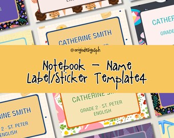 Student Binder Labels Label for Binder Cover School Name Labels School ...