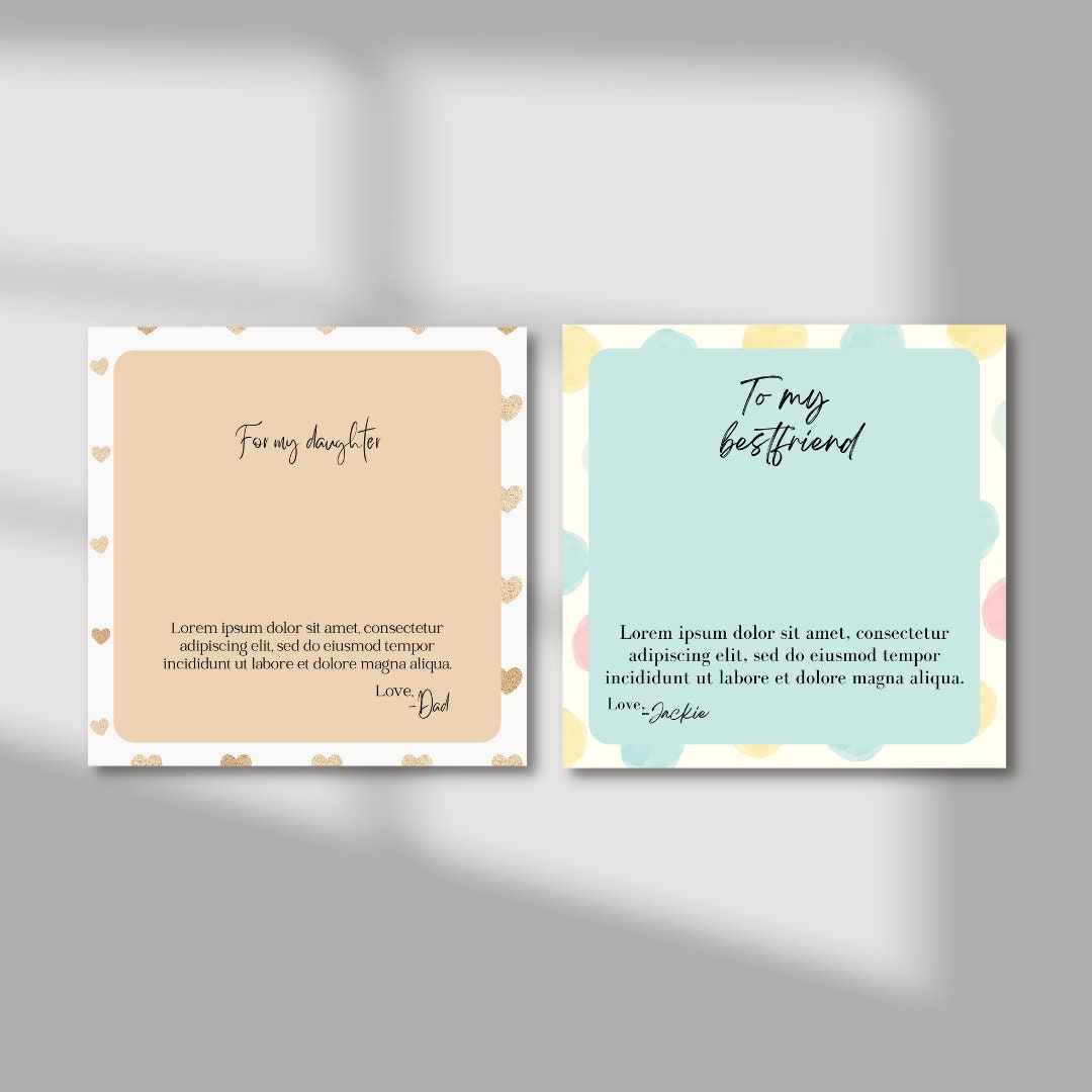 Shineon Message Card Templates-for Edit Message Card for Family ...