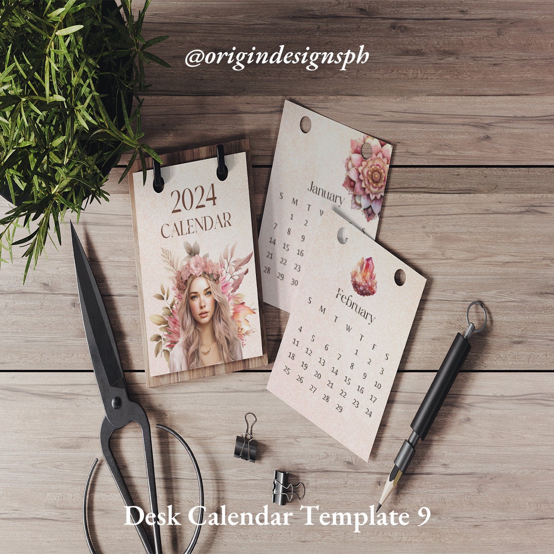 2024 Calendar Printable-monthly Calendar-mini Calendar-mini - Etsy