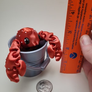 Lobster Articulated Fidget Buddy in Display Bucket - 3D Printed ...