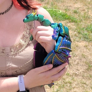 Pet Dragon - 3D Printed Multicolor Articulated Dragon - Finger Puppet ...