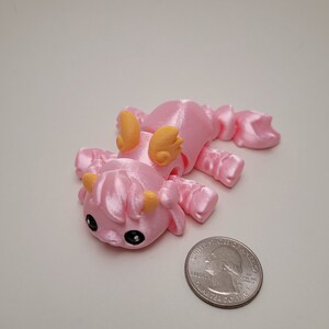 Cupid Cow Articulated Figurine - 3D Printed - Cute Desk Buddy ...