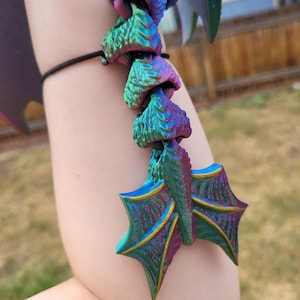 Pet Dragon - 3D Printed Multicolor Articulated Dragon - Finger Puppet ...