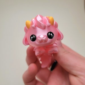 Cupid Cow Articulated Figurine - 3D Printed - Cute Desk Buddy ...